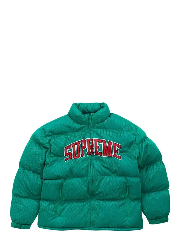 Supreme Mesh Jersey Puffer Jacket - Green