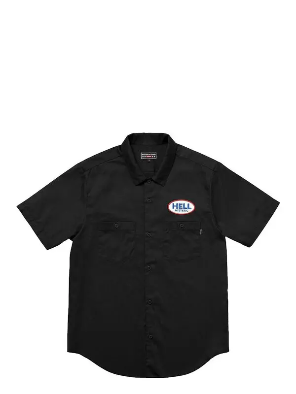 Supreme Hysteric Glamour Short Sleeve Work Shirt - Black