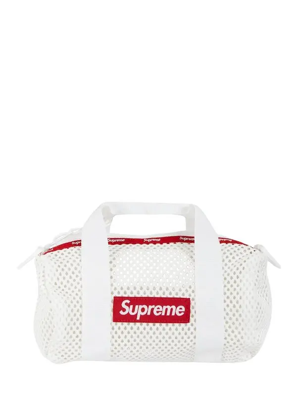 Supreme Mesh Mini Duffle Bag - White