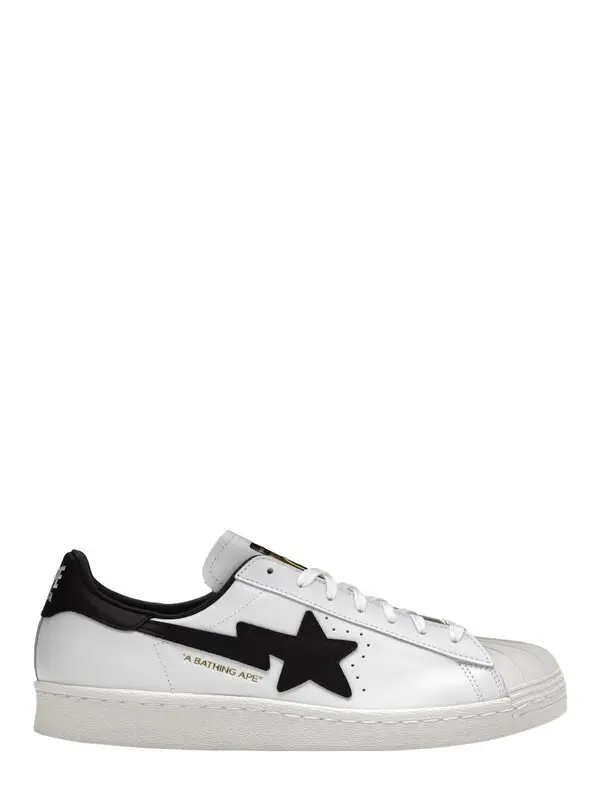 Adidas Superstar 80s Bape Sneakers - White/black