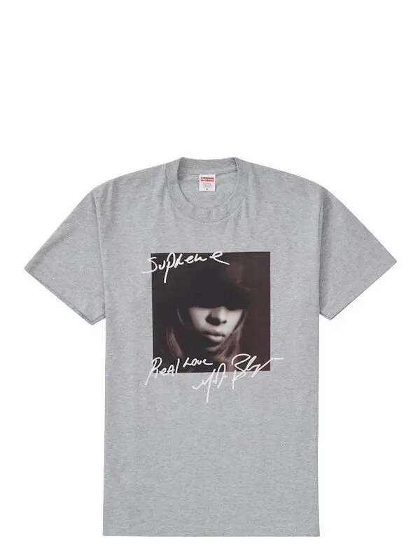 Supreme Mary J. Blige Tee Shirt - Heather Grey