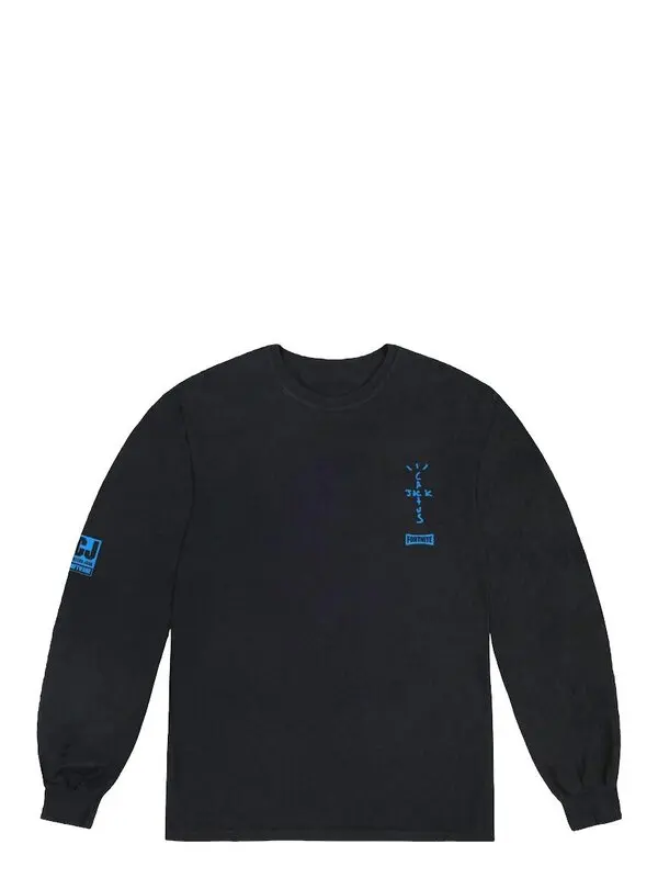 TRAVIS SCOTT The Scotts Cj Portal Long Sleeve Tee Shirt - Black