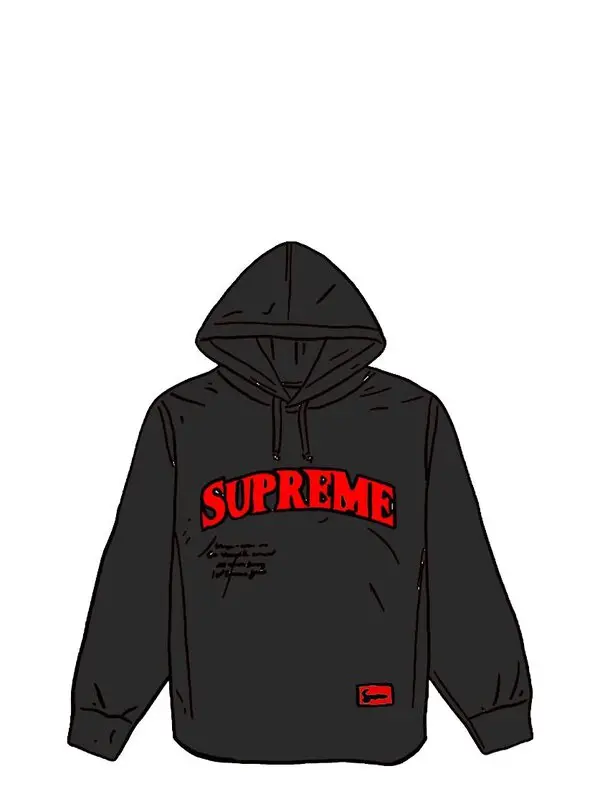 Supreme Mesh Hooded Long Sleeve Baseball Jersey - Black