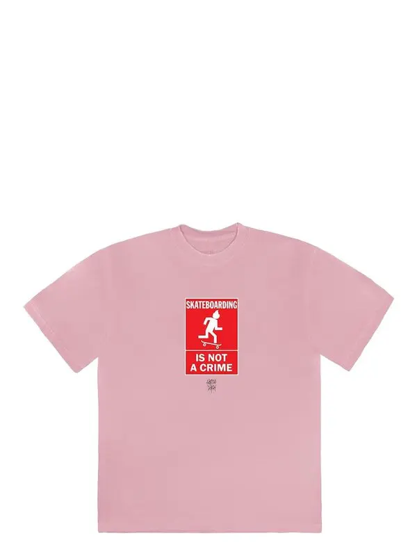 TRAVIS SCOTT Not A Crime T-shirt I - Pink