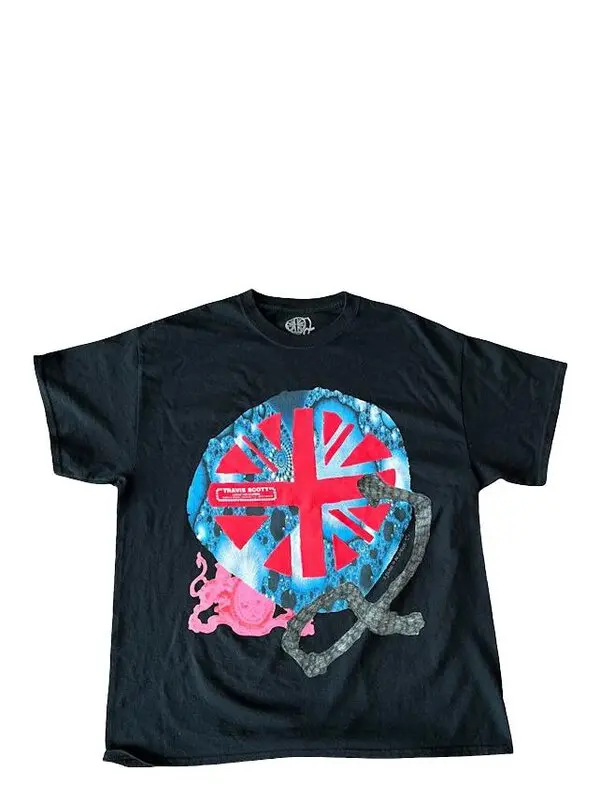 TRAVIS SCOTT O2 Union Jack T-shirt - Black
