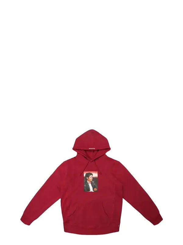 Supreme Michael Jackson Hooded Sweatshirt - Cardinal