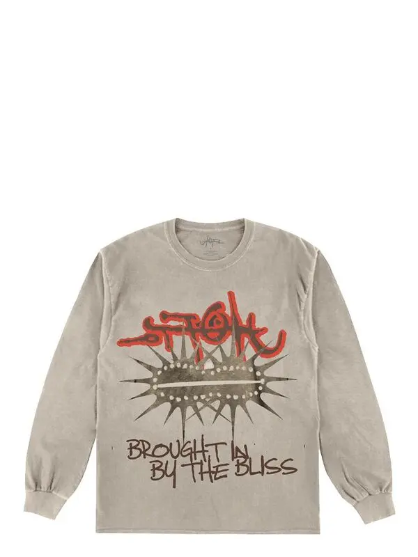 TRAVIS SCOTT Utopia Don't Blink Long Sleeve Tee Shirt - Natural