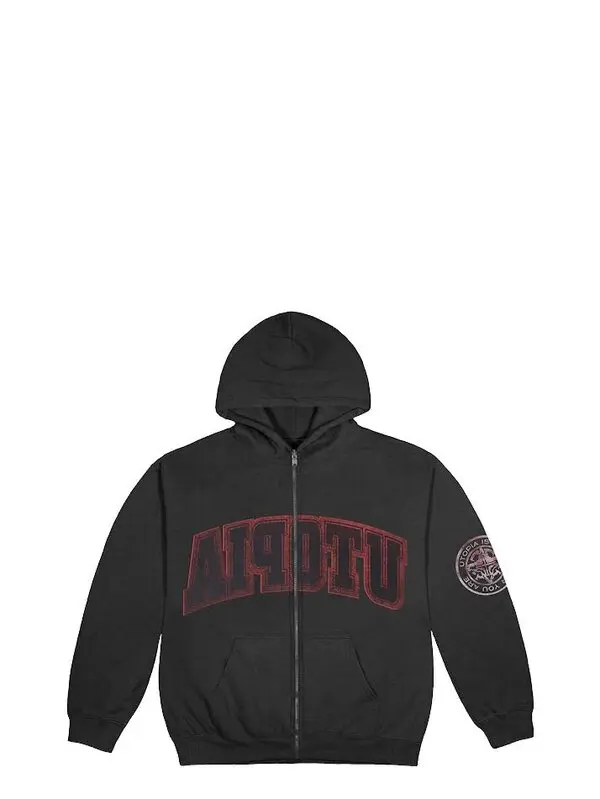 TRAVIS SCOTT Utopia Reverse Hoodie - Black