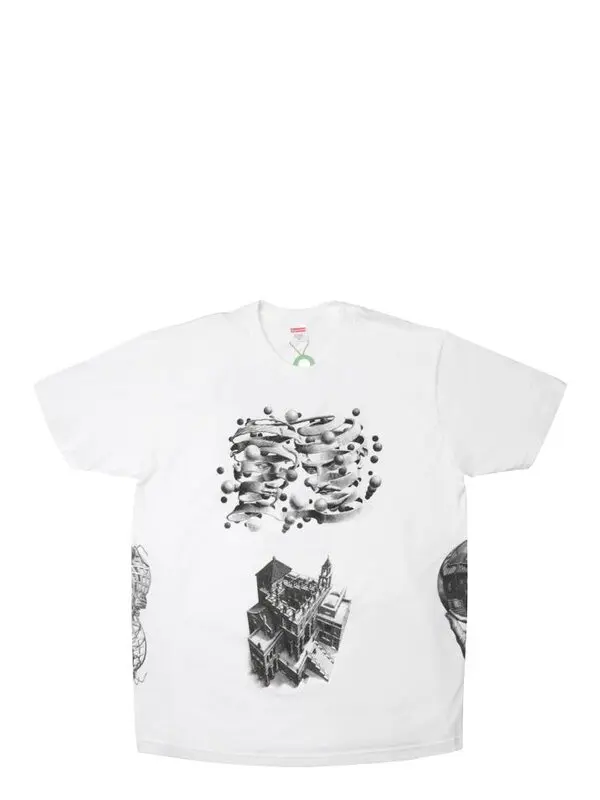 Supreme Mc Escher Collage Tee Shirt - White