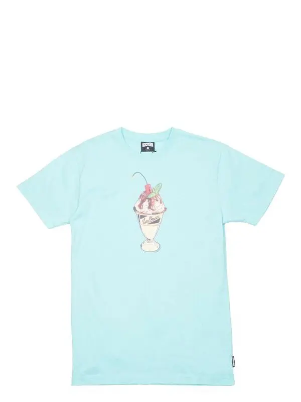 HARVEY NICHOLS Concrete Tee Shirt - Blue/aruba