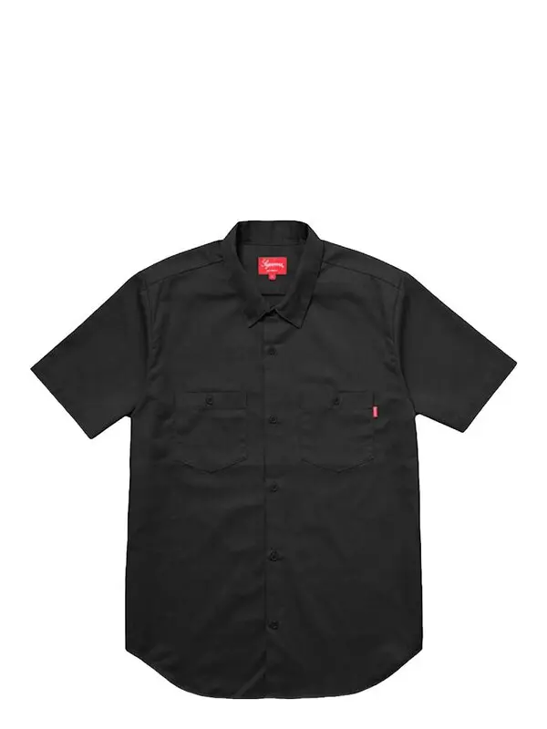 Supreme Michael Jackson Short Sleeve Work Shirt - Black
