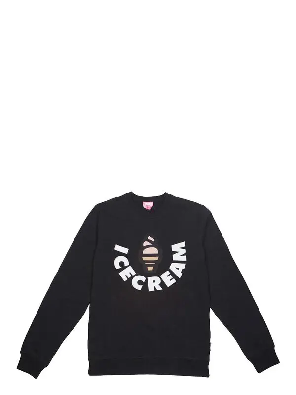 HARVEY NICHOLS Crew Neck Pullover Sweater - Black