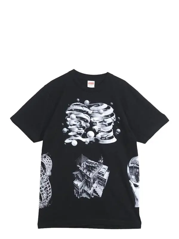 Supreme Mc Escher Collage Tee Shirt - Black