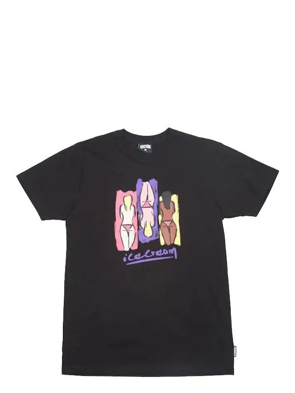 HARVEY NICHOLS Neopolitan Tee Shirt - Black