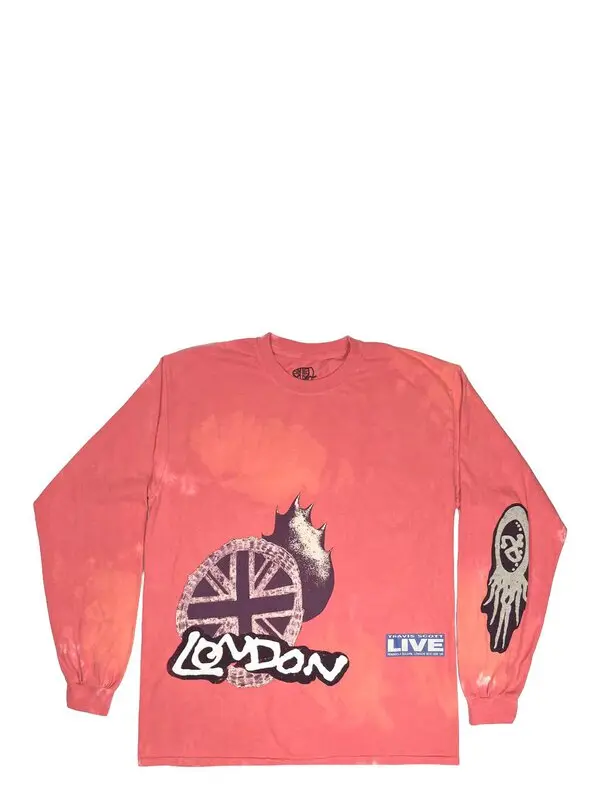 TRAVIS SCOTT O2 Live Tie Dye Long Sleeve T-shirt - Multicolor