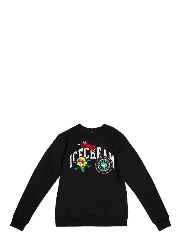 HARVEY NICHOLS Cunningham Crew Sweater - Black