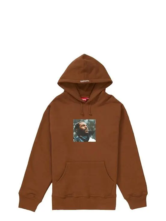 Supreme Marvin Gaye Hooded Sweatshirt - Brown