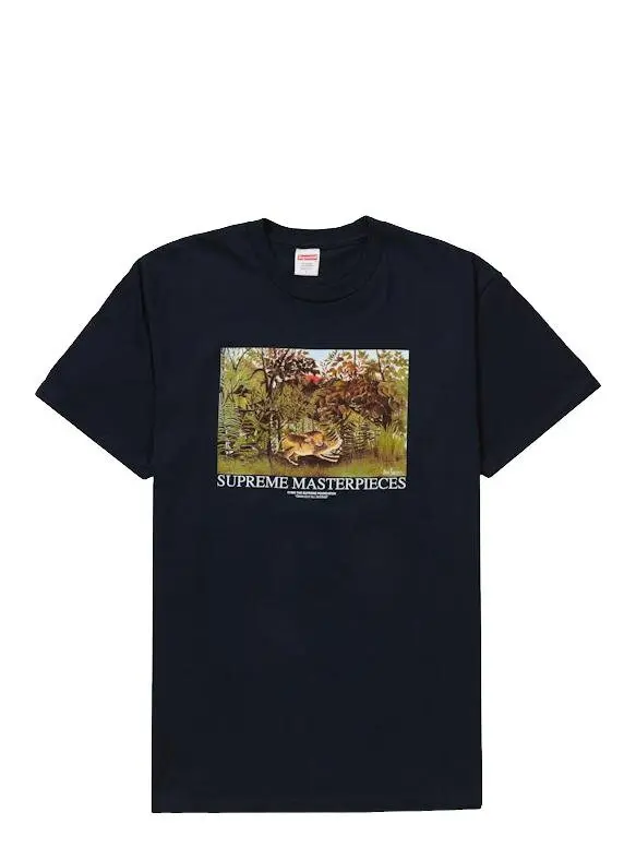 Supreme Masterpieces Tee Shirt - Navy Blue