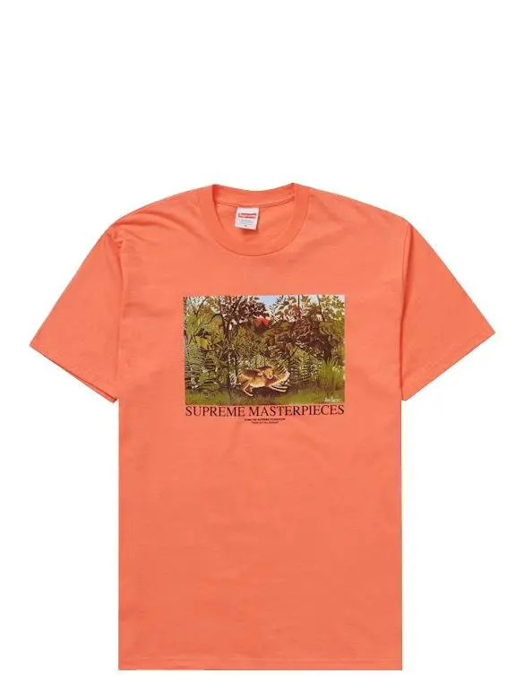 Supreme Masterpieces Tee Shirt - Neon Orange