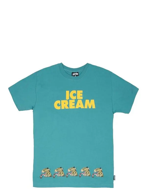 HARVEY NICHOLS Cream Tee Shirt - Teal