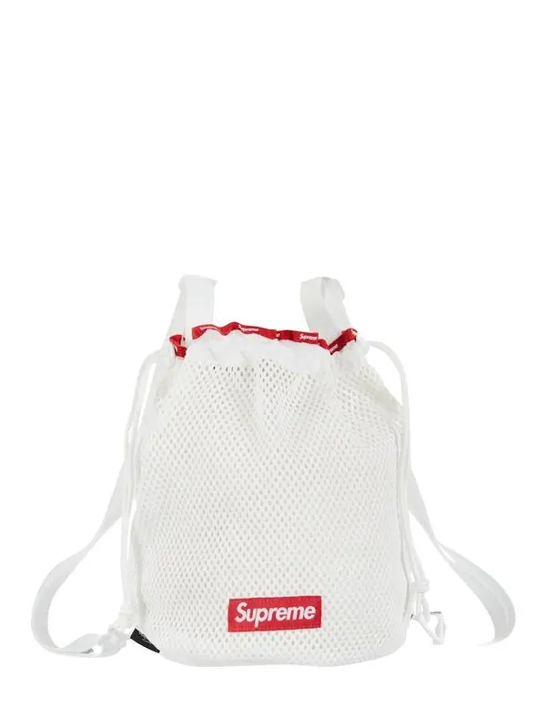 Supreme Mesh Small Backpack - White