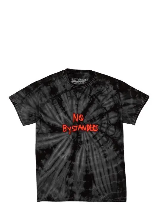 TRAVIS SCOTT No Bystanders Tee Shirt - Black Tie Dye
