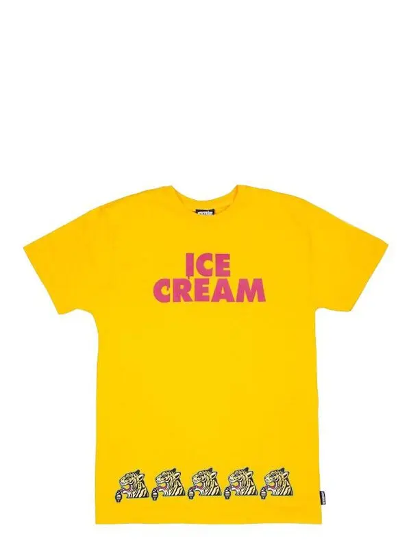 HARVEY NICHOLS Cream Tee Shirt - Yellow