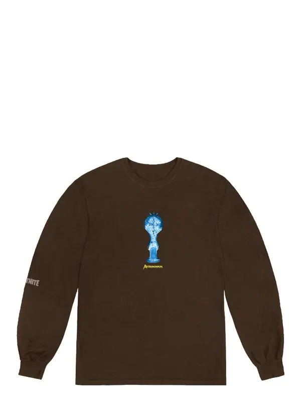 TRAVIS SCOTT T3500 Beam Long Sleeve Tee Shirt - Bleached Black