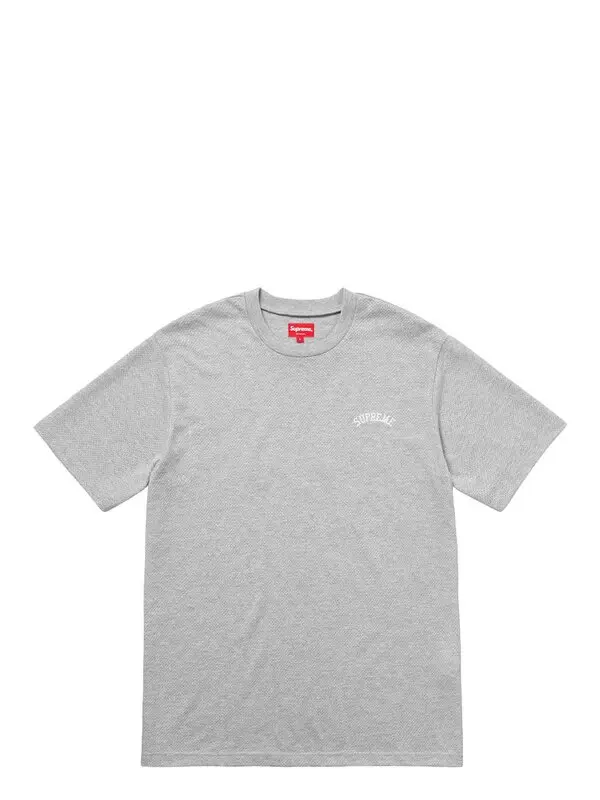 Supreme Mesh Arc Logo Tee Shirt - Heather Grey