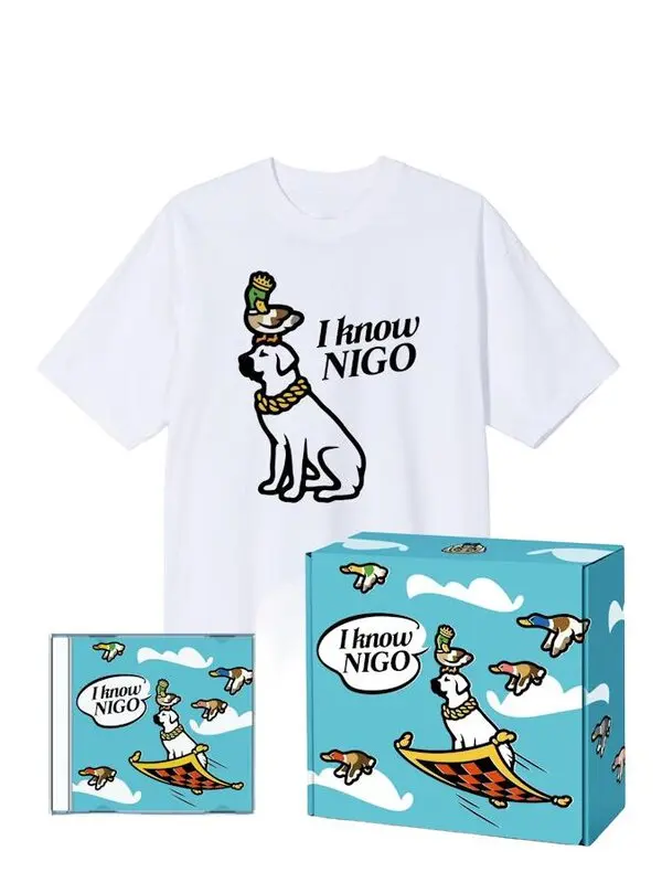 I KNOW NIGO T-shirt And Cd Box Set 1 - White