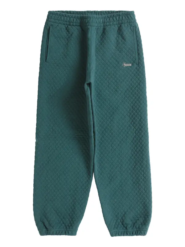 Supreme Micro Quilted Sweatpant - Dark Pine