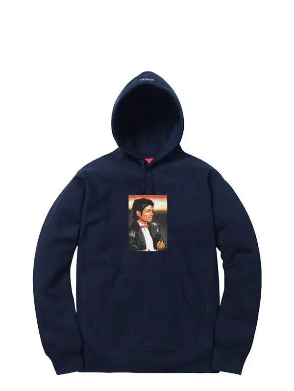 Supreme Michael Jackson Hooded Sweatshirt - Navy Blue