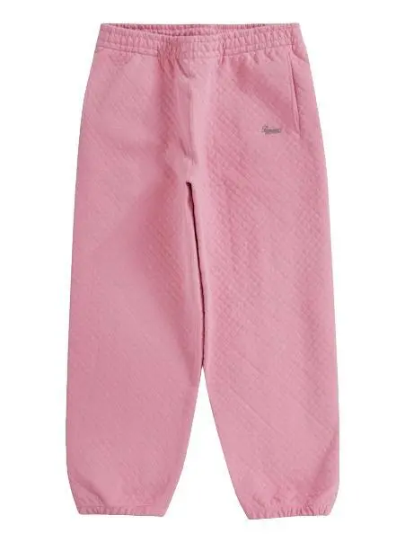 Supreme Micro Quilted Sweatpant - Dusty Pink