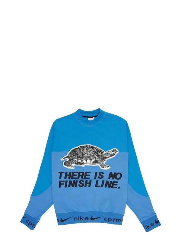 Nike X Cactus Plant Flea Market Fleece Crewneck Sweatshirt - Blue