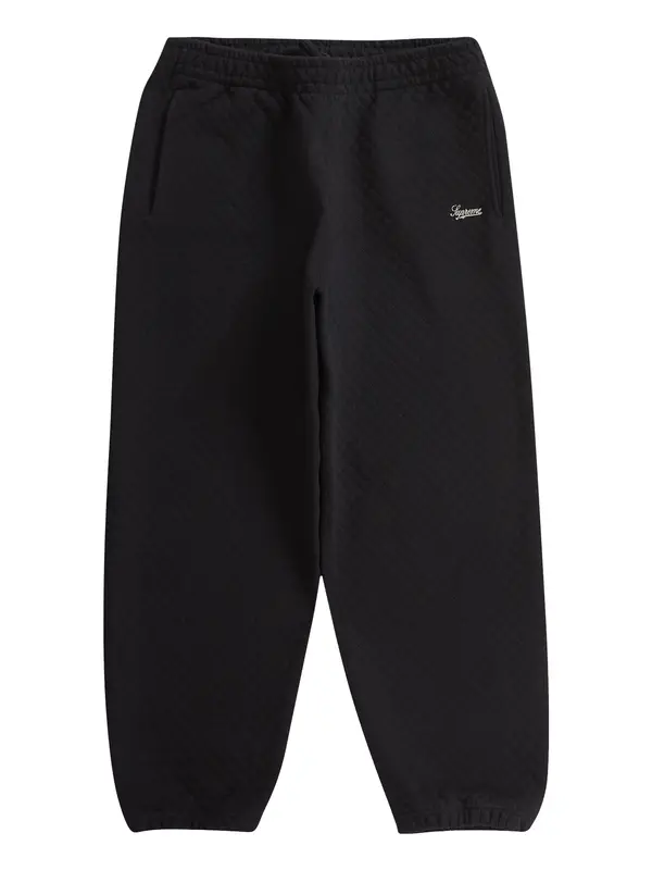 Supreme Micro Quilted Sweatpant - Black