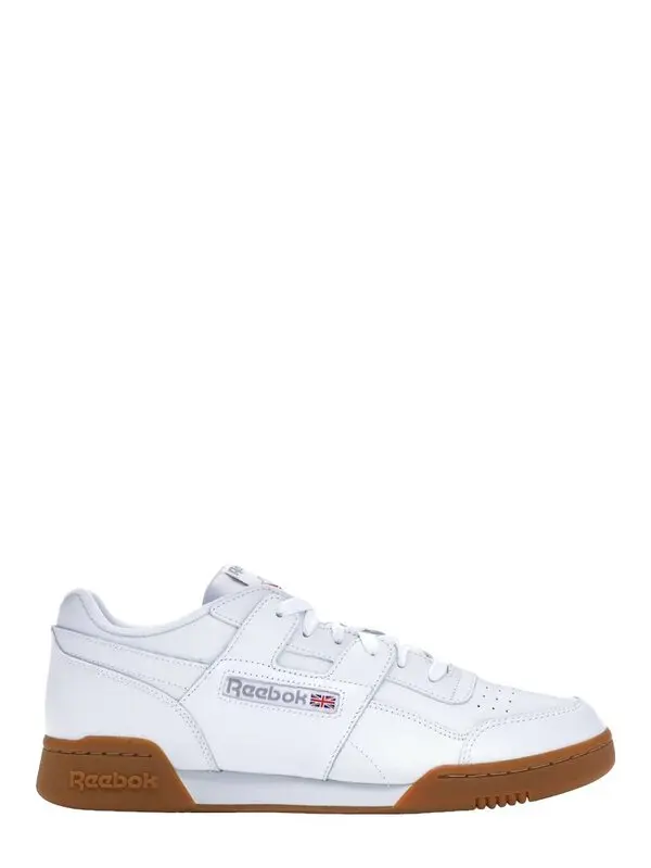 REEBOK Workout Plus Gum Sneakers - White/carbon/reebok Red