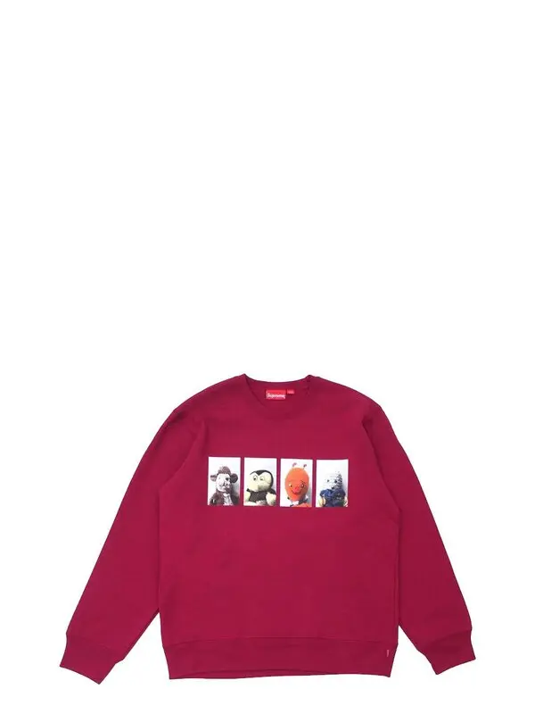 Supreme Mike Kelley Ahhyouth! Crewneck Sweatshirt - Dark Magenta