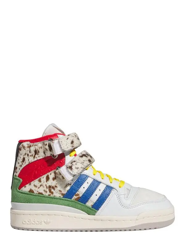 Adidas Forum 84 High Sneakers - Crystal White/surf Blue/better Scarelet Red