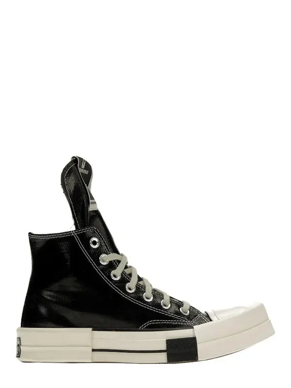 CONVERSE Turbodrk Chuck Taylor All Star 70 Hi Drkshdw Lacquered Denim Sneakers - Black/egret/bone White
