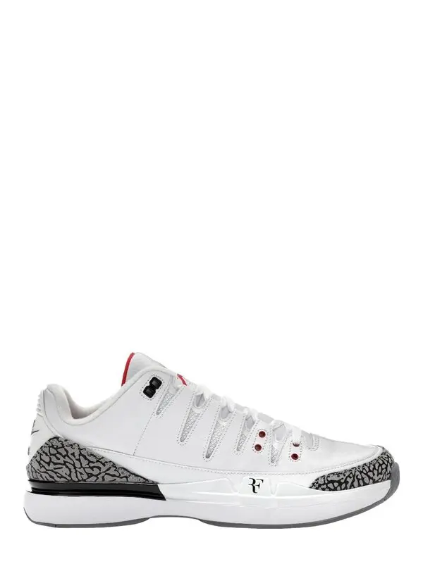 Nike Zoom Vapor Aj3 Sneakers - White/fire Red/cement Grey