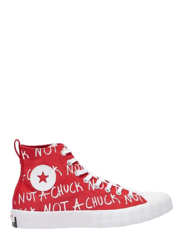 CONVERSE Unt1tl3d Hi Not A Chuckin Sneakers - Red/white