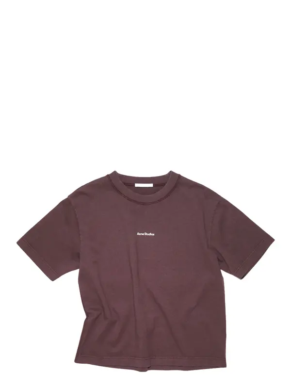 Acne Studios Logo T-shirt - Aubergine Purple