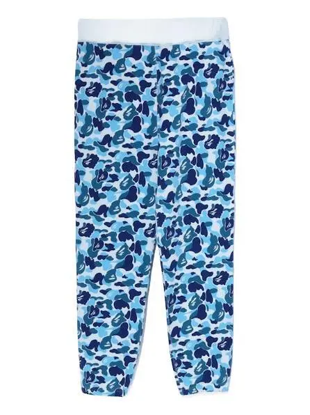 A BATHING APE Abc Camo Sweatpants - Blue