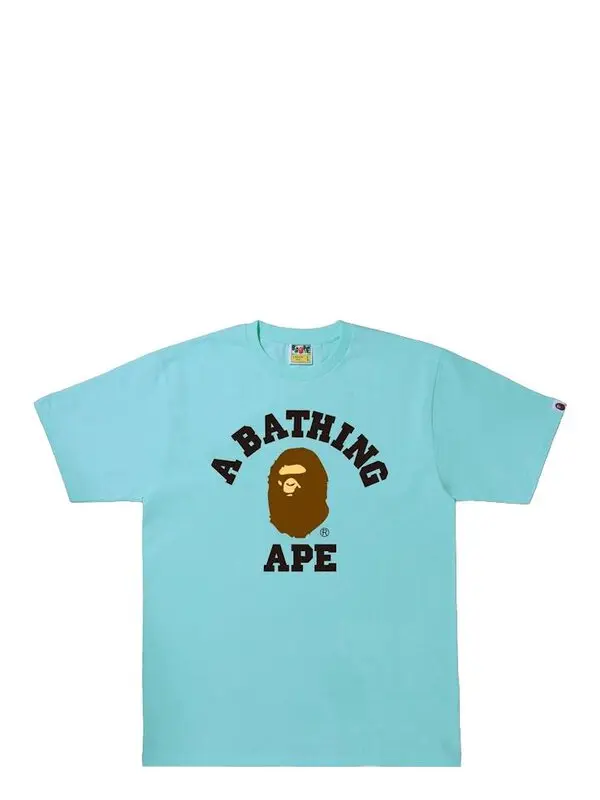 A BATHING APE College Tee Shirt - Sax