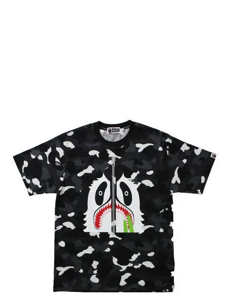 A BATHING APE City Camo Panda Tee Shirt - Black
