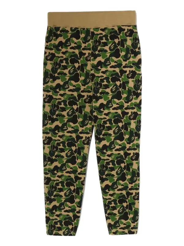 A BATHING APE Abc Camo Sweatpants - Green