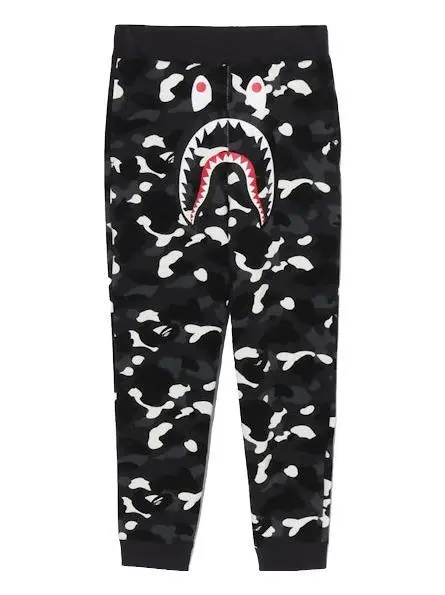 A BATHING APE City Camo Shark Sweatpants - Black