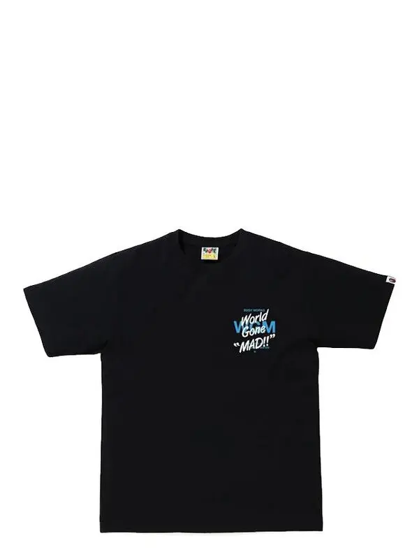 A BATHING APE Abc Camo Wgm Ape Head Tee Shirt - Black/blue