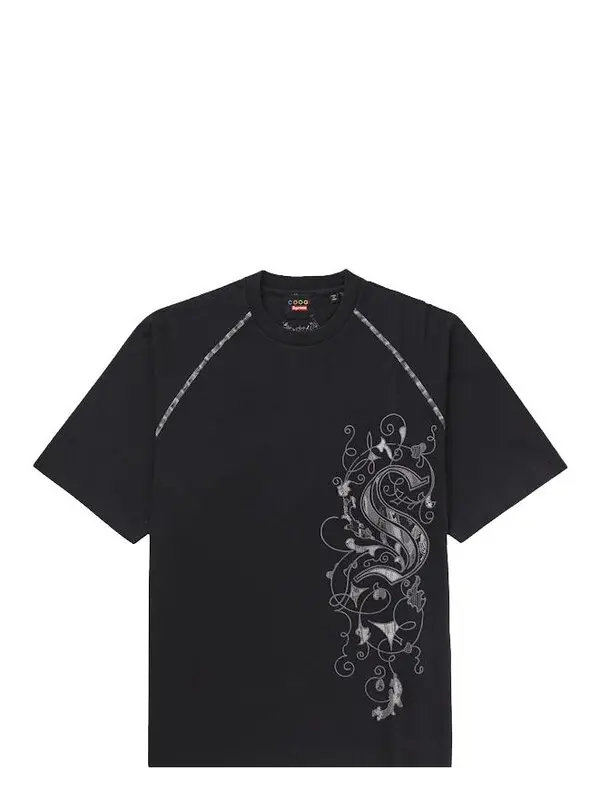 Supreme Coogi Raglan Short Sleeve Top - Black