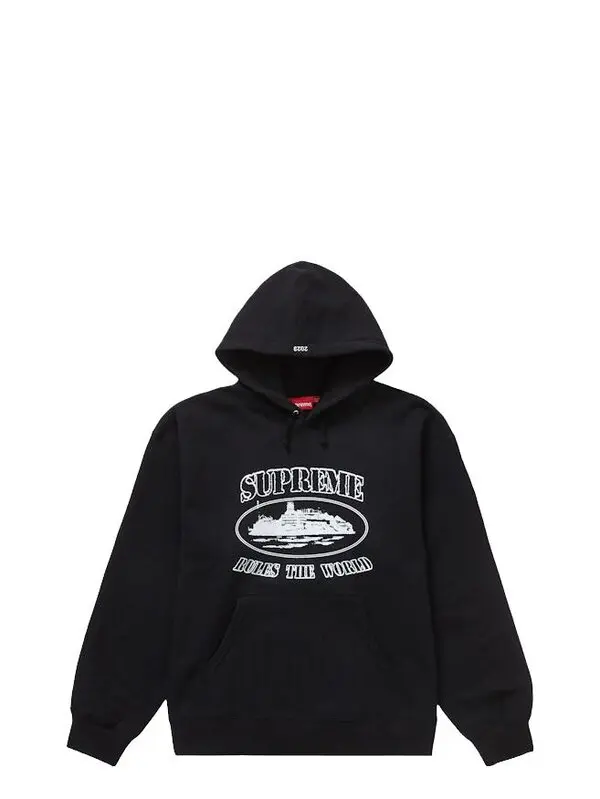 Supreme Corteiz Rules The World Hoodie - Black